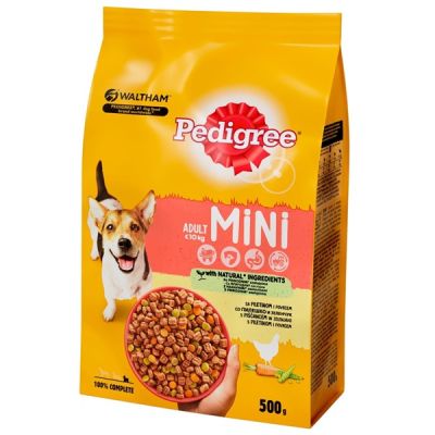 Pedigree Briketi Adult Mini Živina i Povrće 500g