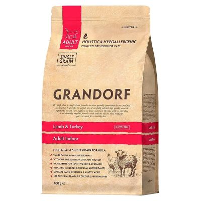 Grandorf Cat Adult Indoor Jagnjetina & Ćuretina 2kg