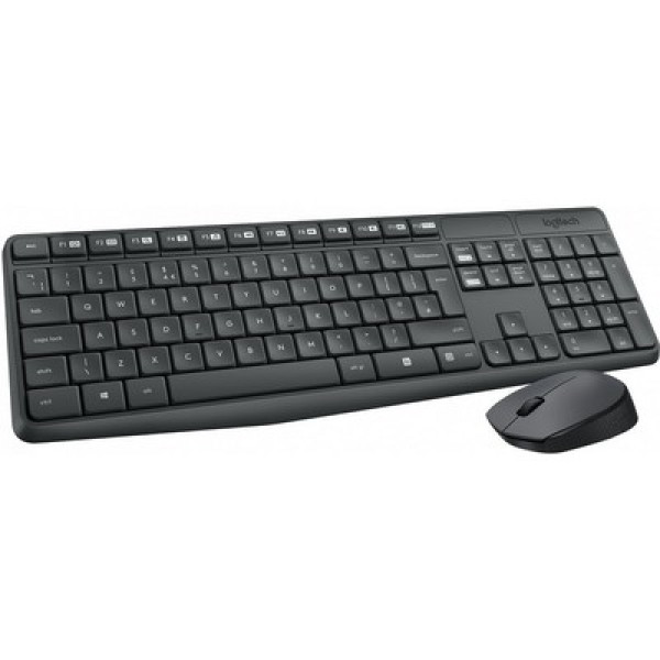 Tast+mis Logitech MK235 Wireless USB Gray US 920-007931