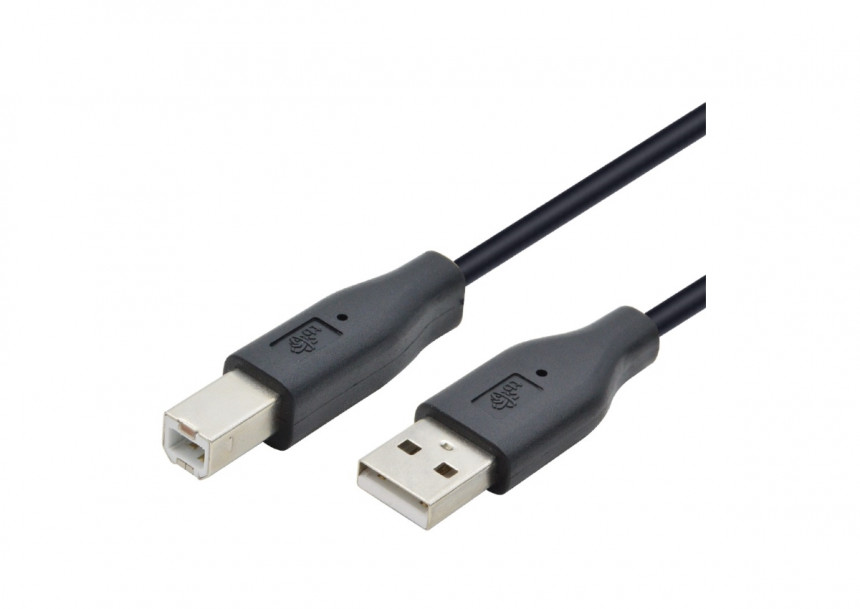 Kabl USB A - USB B M/M 3m crni