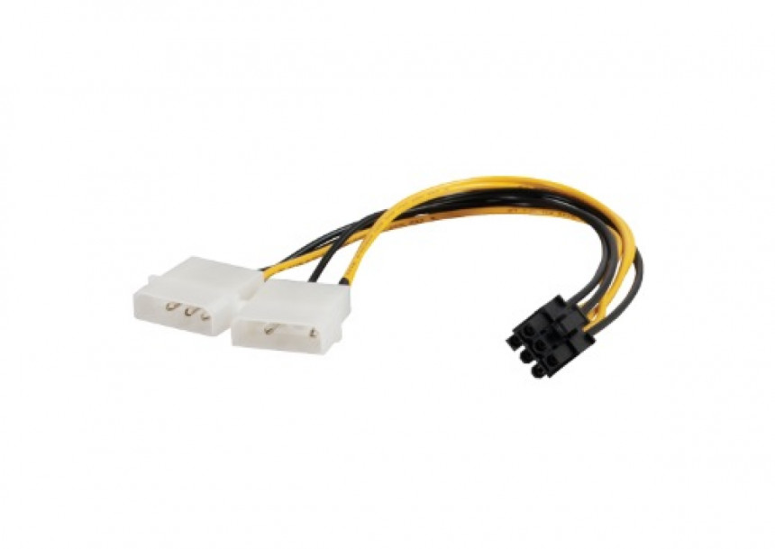 Naponski adapter za PCI-E VGA (6-pin) -2x Molex