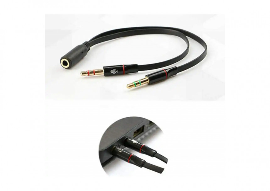 Audio adapter 3.5mm F - 2x3.5mm M KT-AUS-12