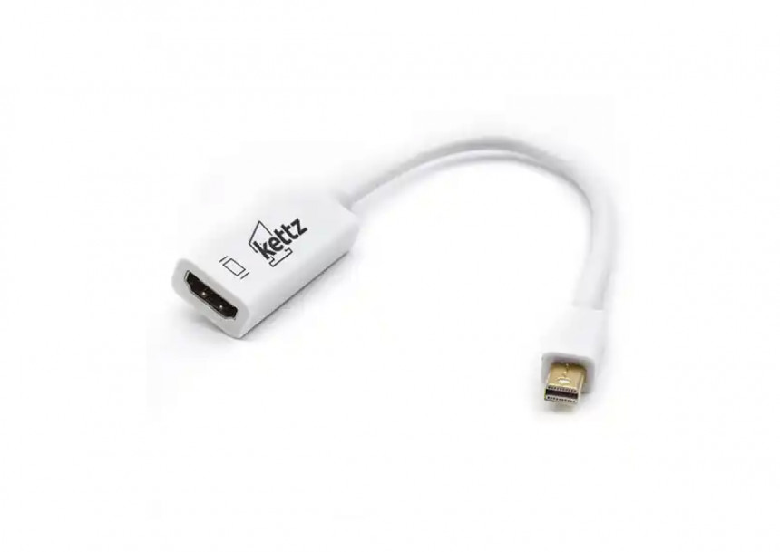 Adapter konverter Mini Displayport - HDMI M/F MDP2H-K10 Kettz 1080p