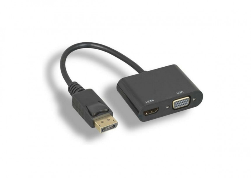 Adapter-konvertor DISPLAY PORT na HDMI+VGA