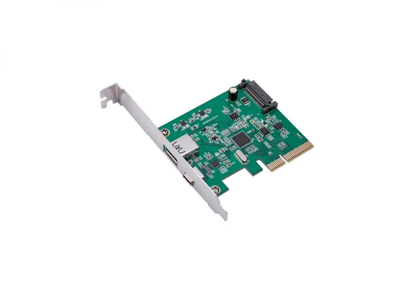 Kontroler E-Green PCI-Express USB 3.1 Type-A+USB-C Host