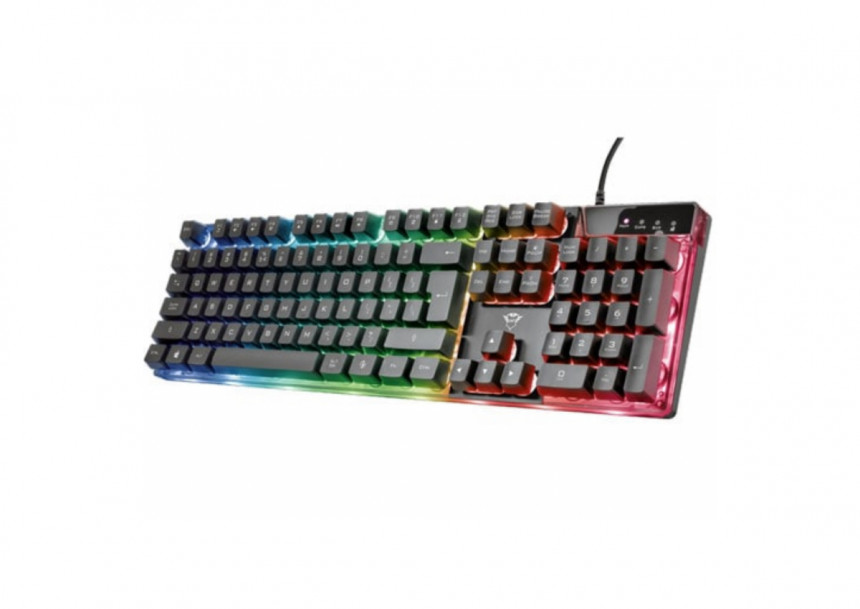 Tastatura TRUST GXT 835 AZOR žična/RGB/gaming/crna