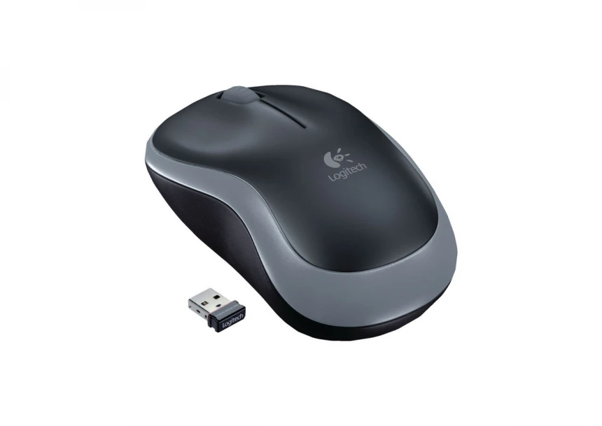 Mouse Wireless Logitech M185 Wireles Mouse Swift Gray 910-002238