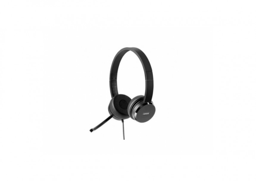 Slušalice LENOVO 100 Stereo/USB/pasive noise cancellation/4XD0X88524/crna