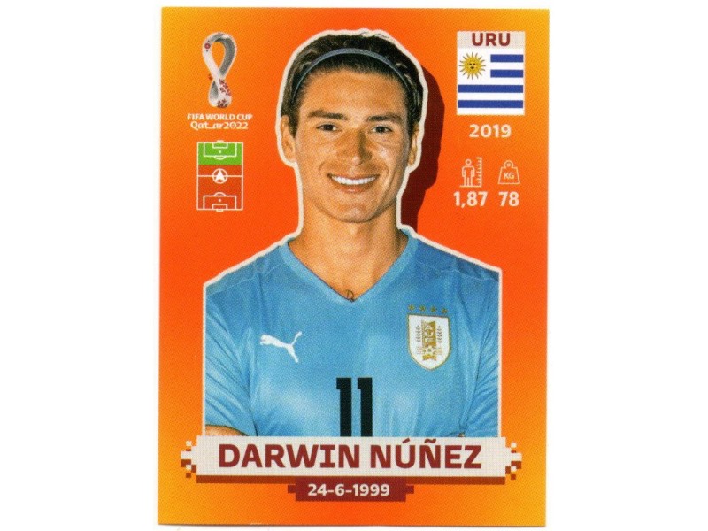 URU.17 - DARWIN NUNEZ - PANINI FWC Qatar 2022