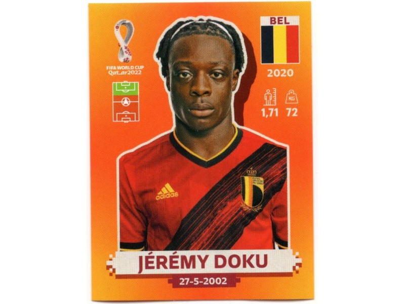 BEL.16 - JEREMY DOKU - PANINI Qatar 2022
