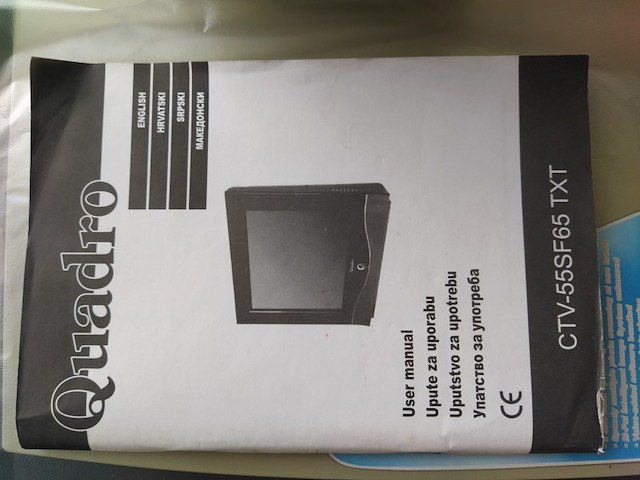 Uputstvo za upotrebu TV Quadro CTV-55SF65 TXT