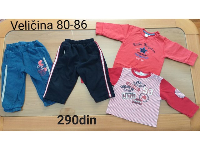 Pantalone trenerka majica za dečake br 80 - 86