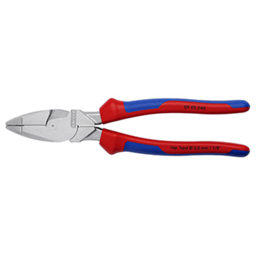 Knipex – Šiljasta kombinovana klešta za kablove Lineman240mm u blister pakovanju – 09 05 240 SB
