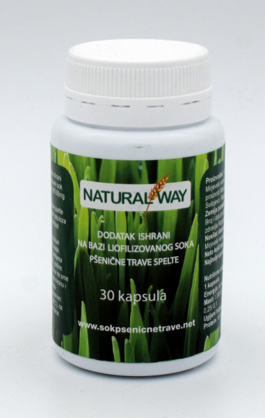 Natural Way sok od pšenične trave u kapsulama