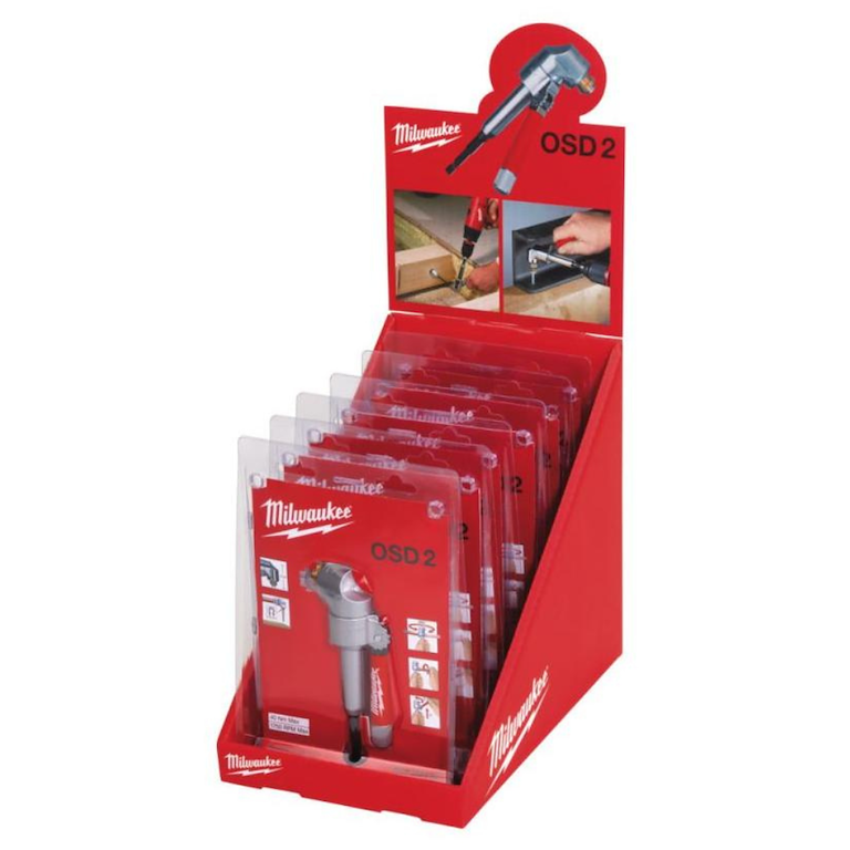 Milwaukee – Ugaoni nastavak OSD 2 za bušilicu i čekić 1/4” Hex, 160 mm, 6 kom – 4932352321
