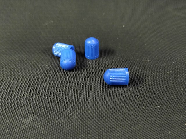 Kapice za ventile plastične sa dihtungom plave 4 kom
