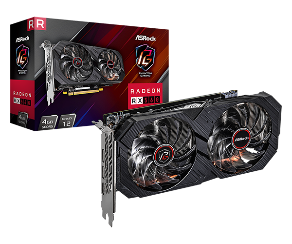 ASROCK AMD Radeon RX 560 Phantom Gaming Elite 4GB