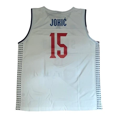 KOŠARKAŠKI DRES SRBIJA 2023 MUŠKI BELI JOKIĆ 15