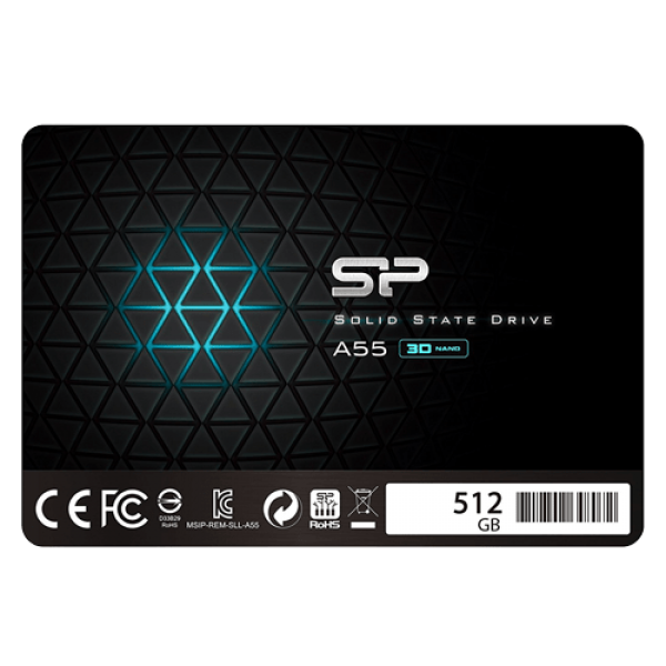 SSD 2.5'' SATA SiliconPower A55 512GB, SP512GBSS3A55S25