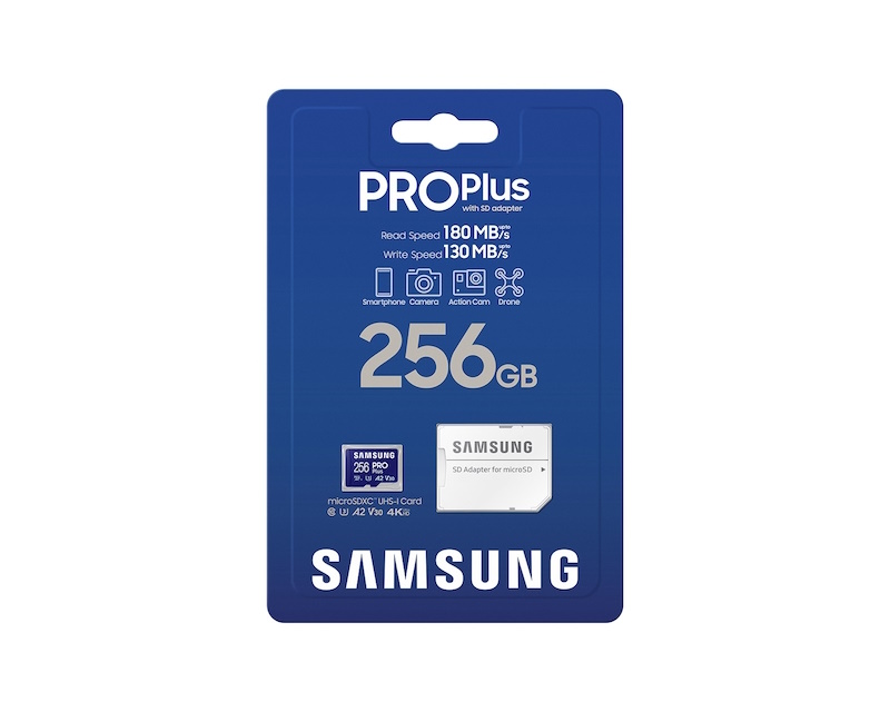 SAMSUNG Memorijska kartica PRO PLUS MicroSDXC 256GB U3 + SD Adapter MB-MD256SA