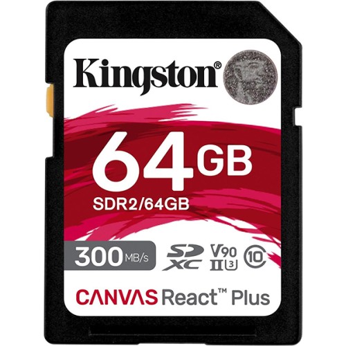 Kingston 64GB Canvas React Plus SDXC memorijska kartica | SDR2/64GB