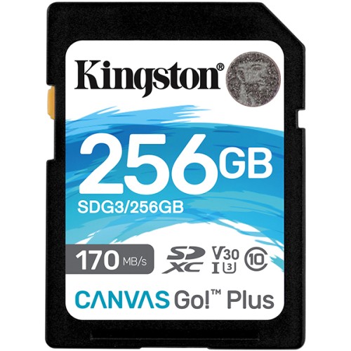 Kingston 256GB SDXC Canvas Go Plus memorijska kartica | SDG3/256GB