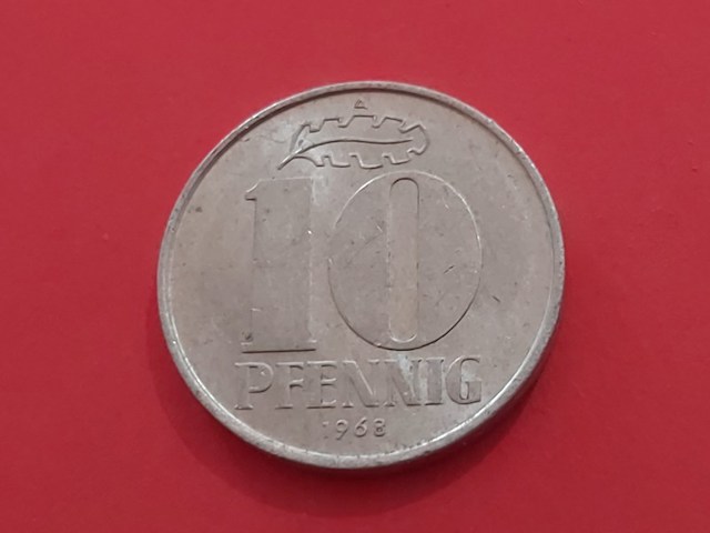 DDR  - 10 pfennig 1968 god