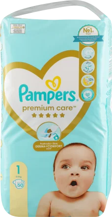 Pampers premium care
Pelene, veličina 1 (2- 5 kg), 50 kom