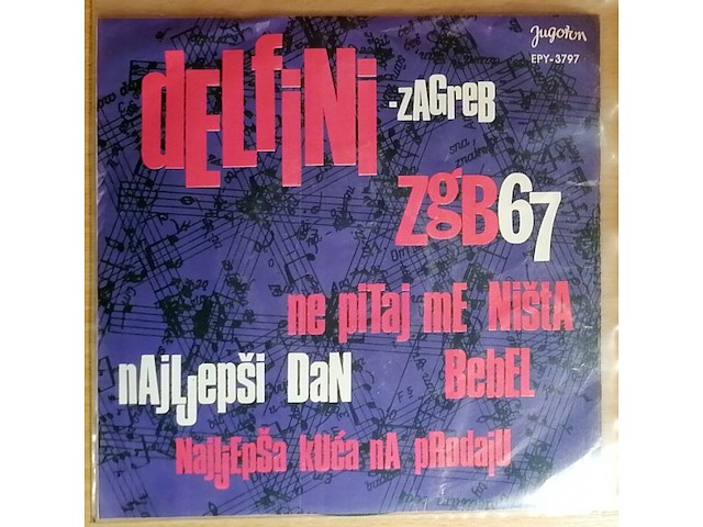 EP DELFINI - Zgb 67 (1967) 1. pressing, retko, VG+