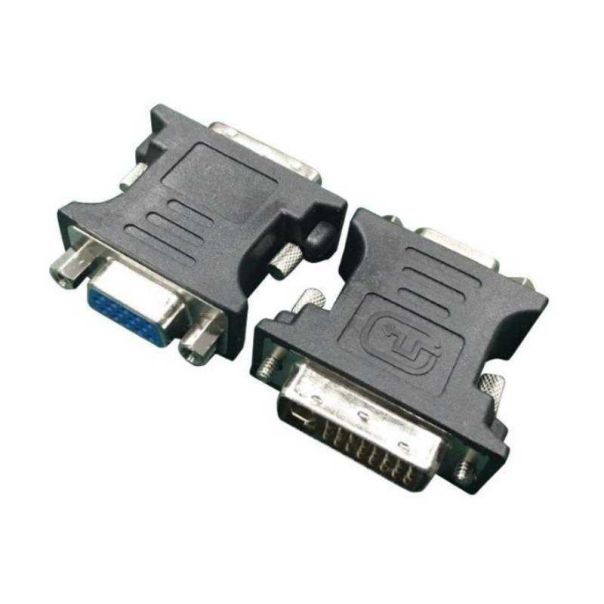 GEMBIRD A-DVI-VGA-BK Adapter DVI-I 24+5-pin male to VGA 15-pin HD (3 rows) female, black DVI-I