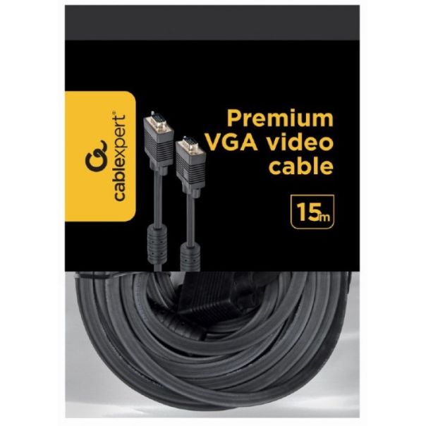 GEMBIRD CC-PPVGA-15M-B VGA to VGA kabl black 15m