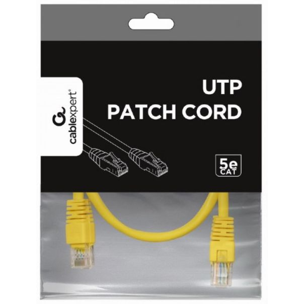 GEMBIRD PP12-2M/Y Mrezni kabl, CAT5e UTP Patch cord 2m yellow