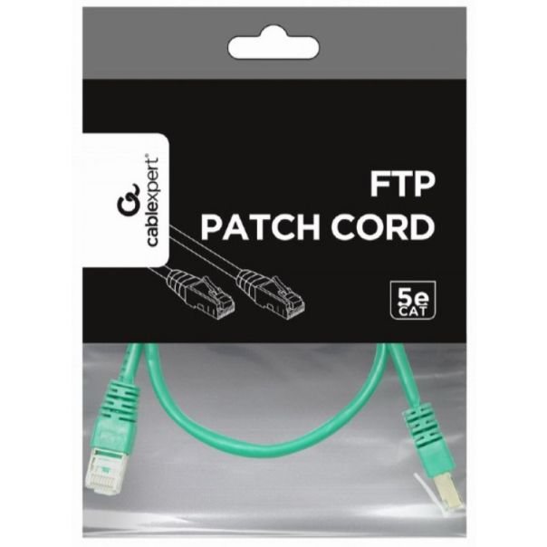 GEMBIRD PP22-0.5M/G Mrezni kabl FTP Cat5e Patch cord, 0.5m green