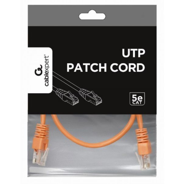 GEMBIRD PP12-0.25M/O Mrezni kabl, CAT5e UTP Patch cord 0.25m orange