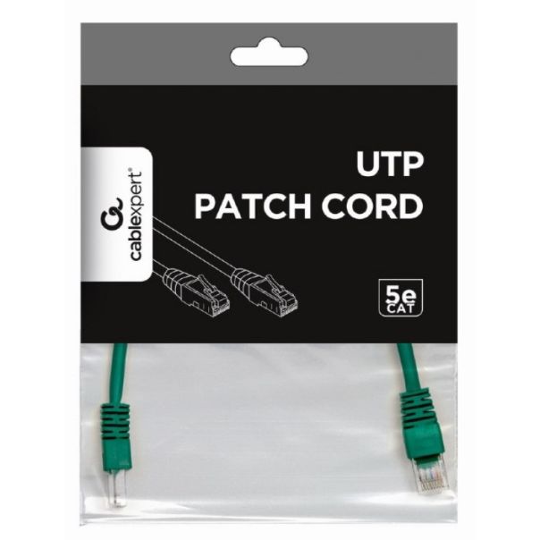 GEMBIRD PP12-0.25M/G Mrezni kabl, CAT5e UTP Patch cord 0.25m green