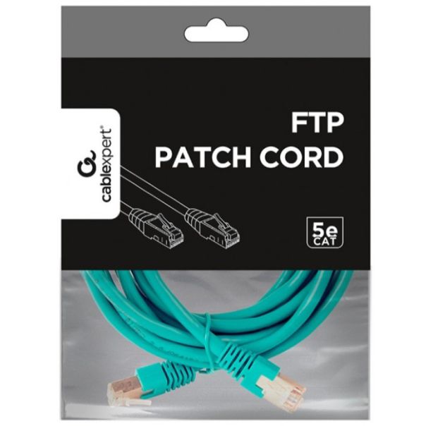 GEMBIRD PP22-2M/G Mrezni kabl FTP Cat5e Patch cord, 2m green