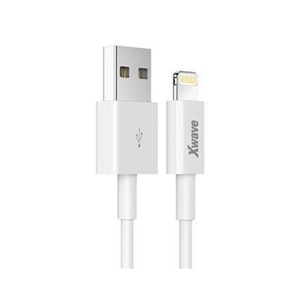 XWAVE Kabl USB Iphone 3A ALU, 1.2m, bela