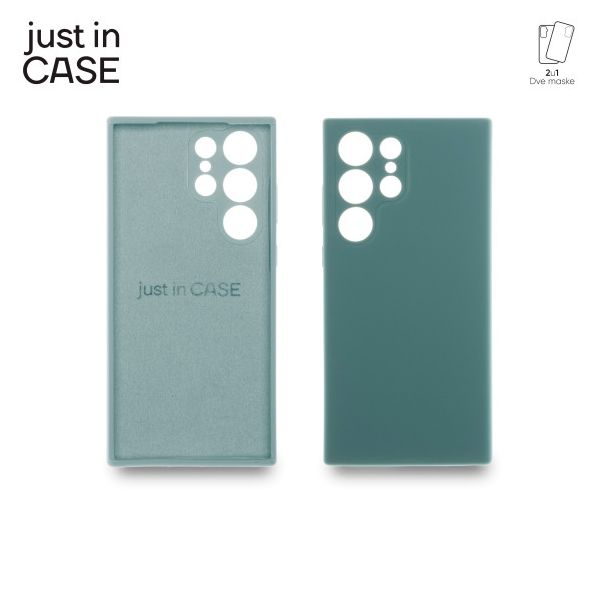 JUST IN CASE 2u1 Extra case MIX PLUS zeleni paket za S23 Ultra