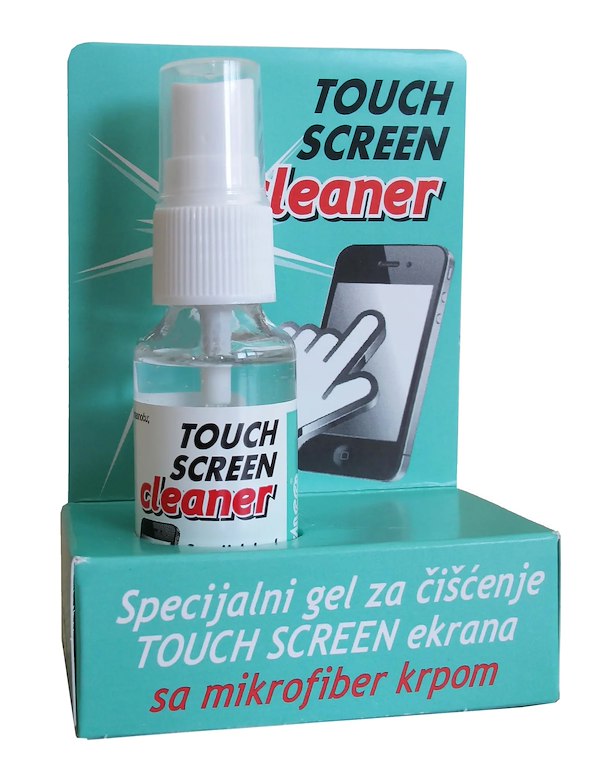Gel za čišćenje Touch screen ekrana 30 ml i mikrofiber krpa