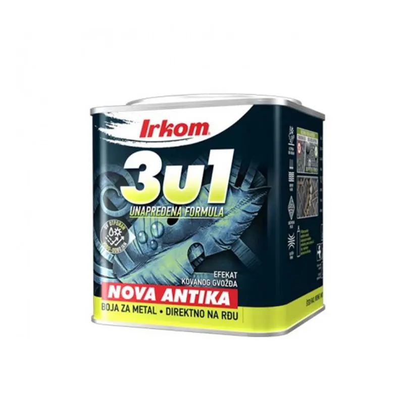 IRKOM Boja za metal 3u1 1kg antik bela