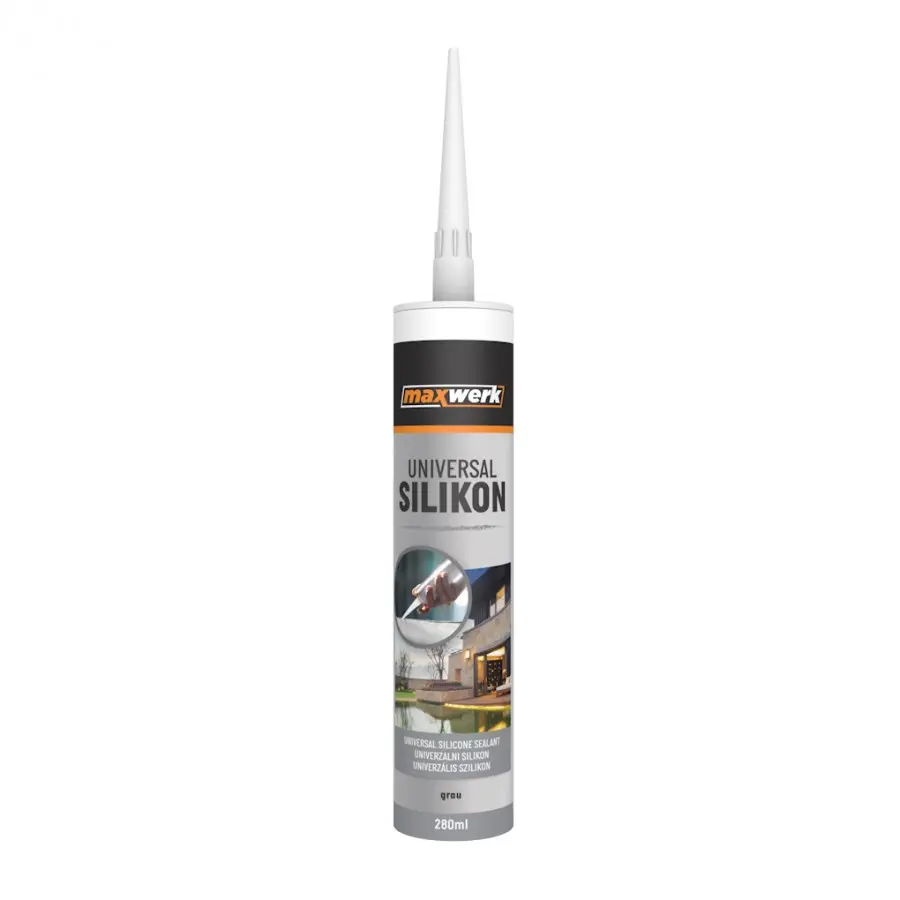 MAXWERK Silikon univerzalni 280ml sivi