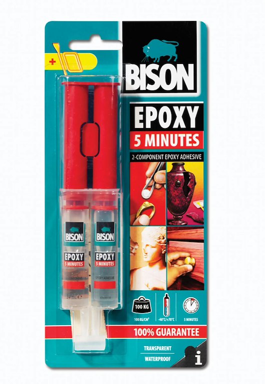 BISON Dvokomponentni lepak Epoxy 5 Minutes 24 ml 153056