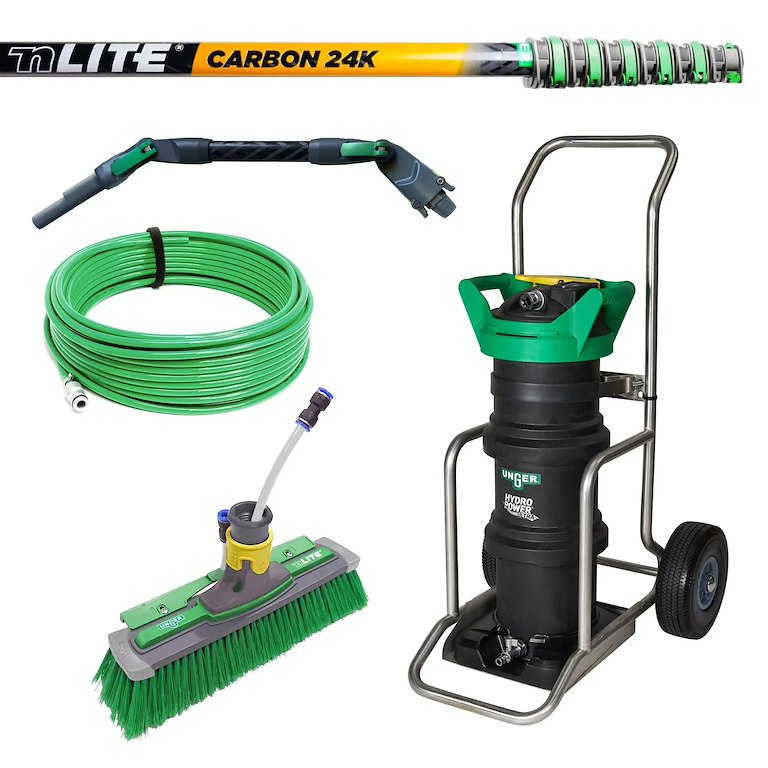 UNGER Set za pranje HydroPower ultra LC + nLITE - karbon 24K 8.6m