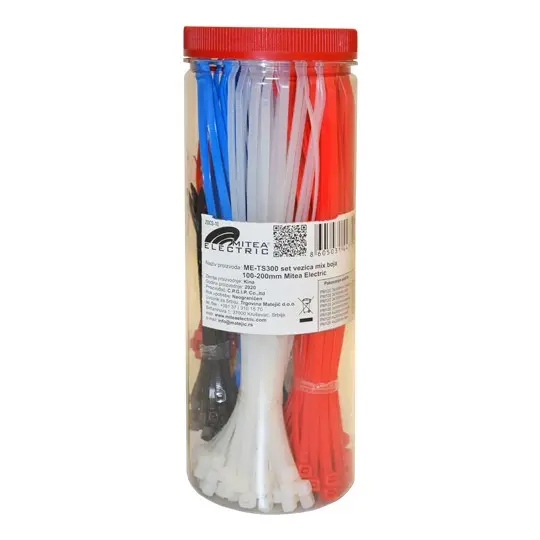 MITEA ELECTRIC Set vezica u kutiji mix boja ME-TS300 100-200mm
