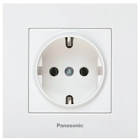 PANASONIC Utičnica šuko II vijčana Karre Plus 16A 250V WKTC0202-2WH EU4 bela