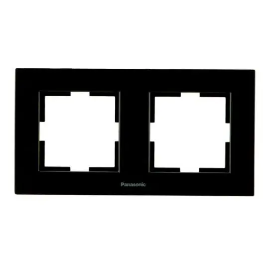 PANASONIC Okvir dvostruki horizontalni Karre Plus WKTF0802-2BL EU4 crni