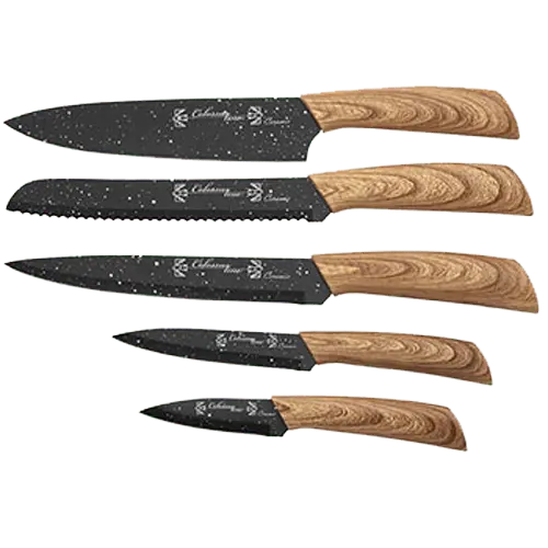 COLOSSUS LINE Set mermerno-keramičkih noževa 5/1 CL-38 crni