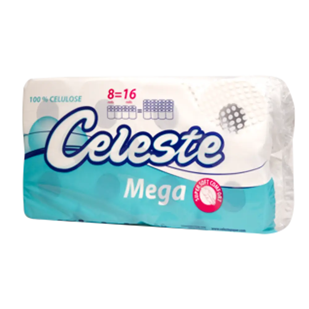 CELESTE Toalet papir Mega 8=16 rolni