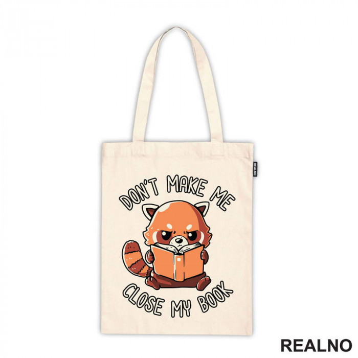 DON'T MAKE ME CLOSE MY BOOK - PANDA - BOOKS - ČITANJE - KNJIGE - CEGER