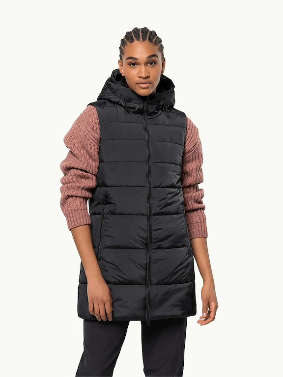 JACK WOLFSKIN Ženski prsluk EISBACH W Vest crni